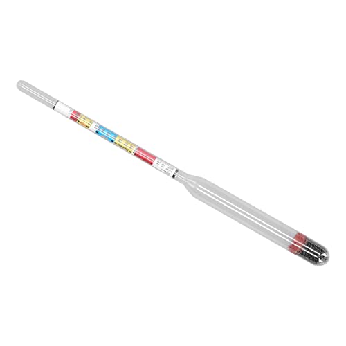 Beer Making Meter, Temperature Resistant Clear Viewing Home Brewing Hydrometer Sensitive Response 0.05 Accuracy Intuitive Display 20% Measuring Range for Home