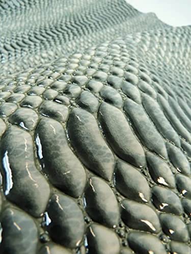 DuroLast™ Shiny 3D Serpent Snake Embossed Vinyl Fabric Sold by The Yard DIY Upholstery Accessories Apparel (Blood Red)