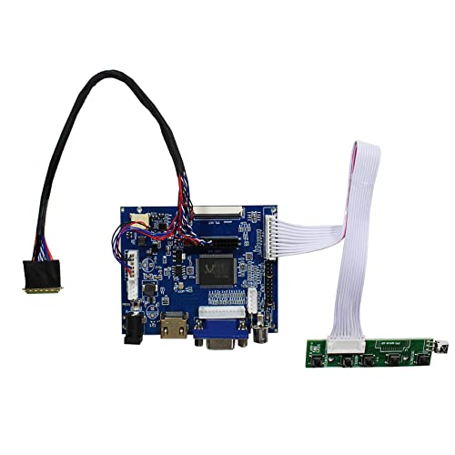 VSDISPLAY HDMI VGA 2AV LVDs Controller Board for B140XW01 N140BGE-L31 HT140WXB B156XTN02 N156BGE-L21 NT156WHM-N50 14" 15.6'' 1366x768 40Pin LED LCD Panel