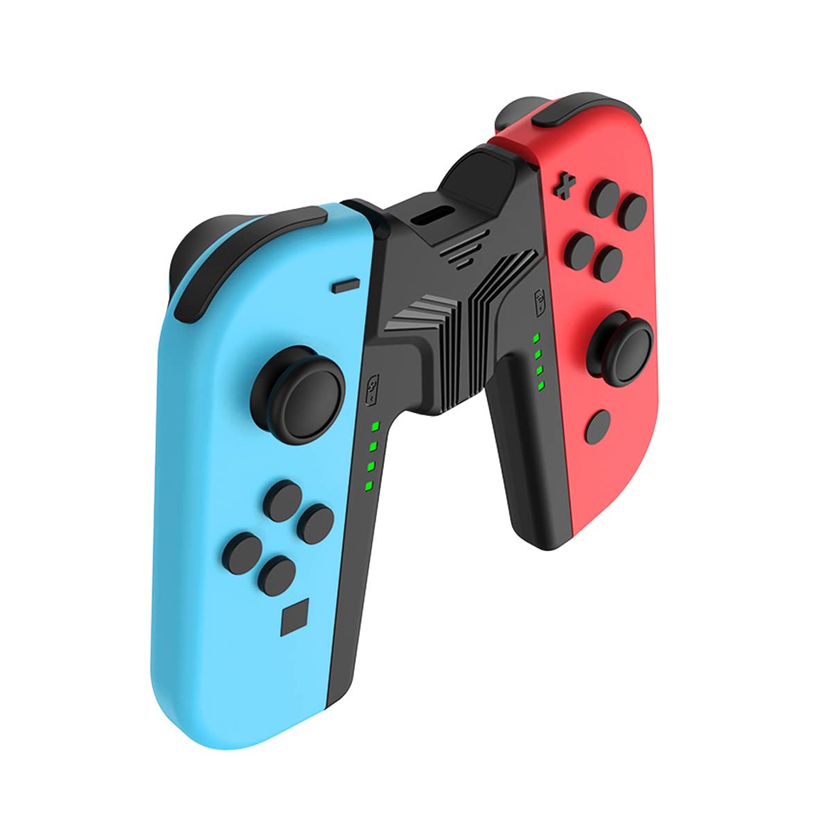 AreMe Joy-Con Charging Grip for Switch/Switch OLED, Comfort Joycon Grip Controllers Portable V-Shaped Handle with USB-C Cable (Ordinary Version)