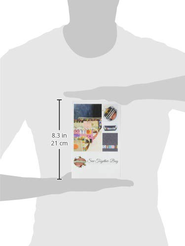 Sew Demented Sew Together Bag pattern, White 8.5" x 5.5"