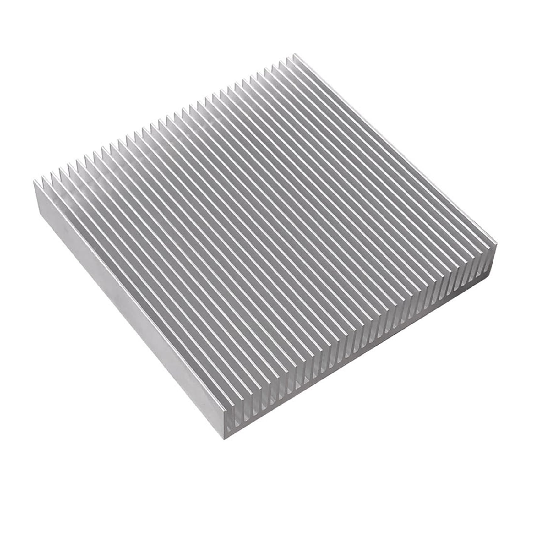 Aluminum Heatsink 3.54x3.54x0.59 inch / 90x90x15 mm Large Heat Sink Radiator Circuit Board Cooling Cooler Fin for Chip VGA RAM LED Electronic Power Amplifier Electronic Heat Dissipation - Sliver