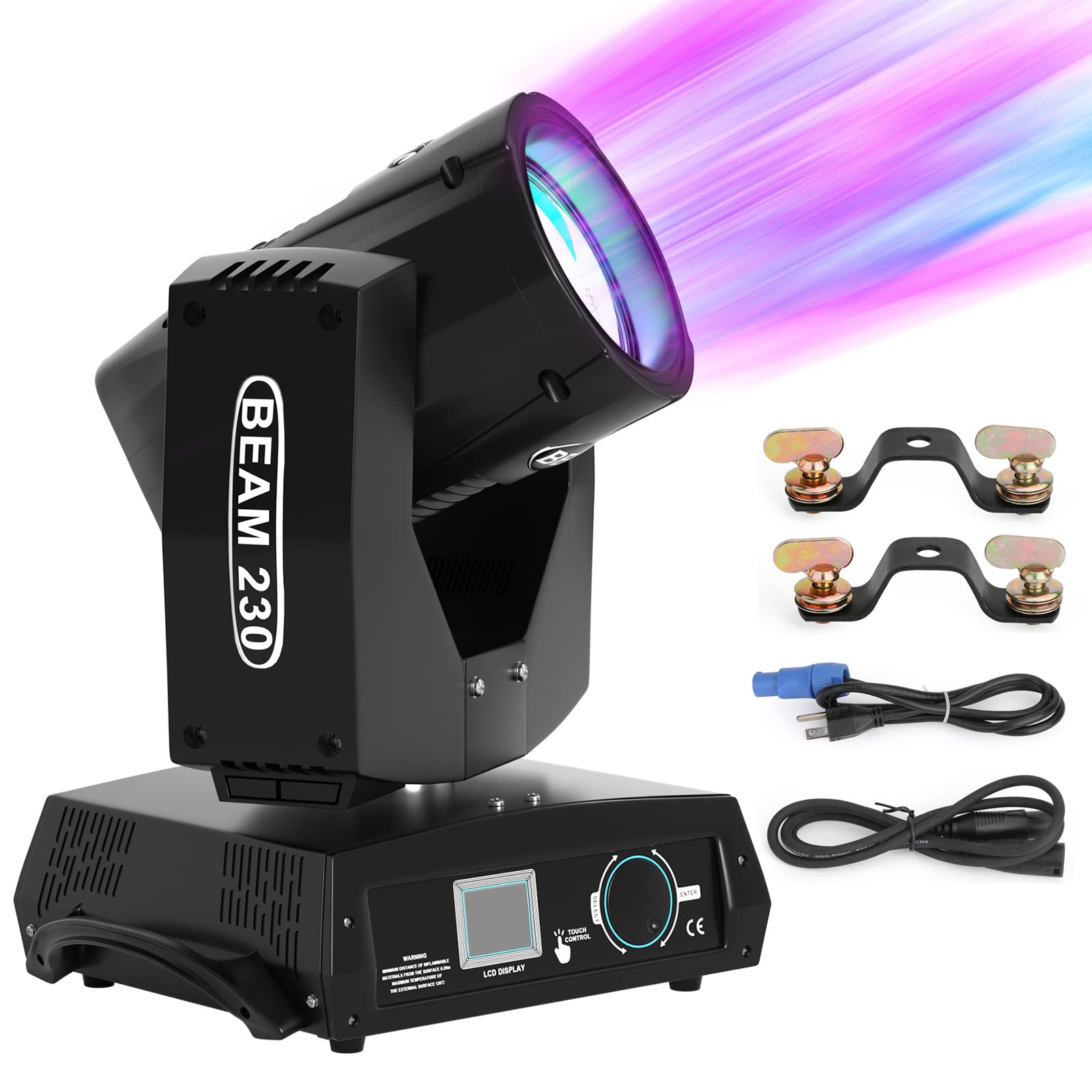 Areyourshop 230W Moving Head Light, Stage Lights Spotlight 230W 7R Zoom Moving Head Beam Sharpy Light 8 Prism Strobe DMX 16Ch for Party Stage