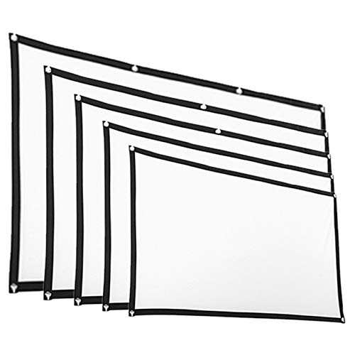 APAINI Folding Projector Screen Portable Home Outdoor KTV Office 3D Projector Screen Projection Screen 60/72/84/100/120/150 Inch (Size : 100 inch)