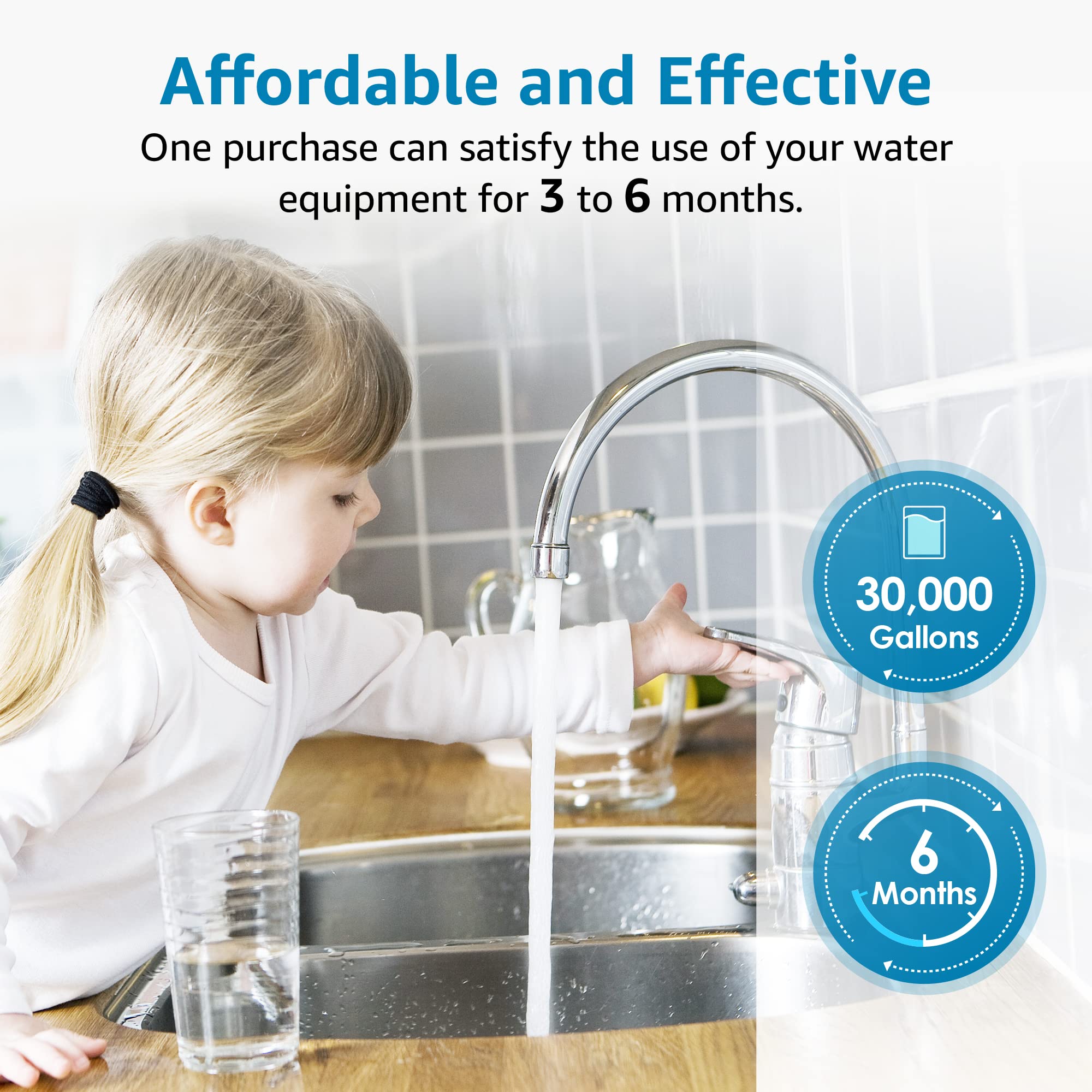 AQUACREST FXHTC 5 Micron 10" x 4.5" Whole House Water Filter, Replacement for GE FXHTC, GXWH40L, American Plumber W10-PR, W10-BC, Culligan RFC-BBSA, GXWH35F, W50PEHD, Pentek R50-BB, Pack of 2