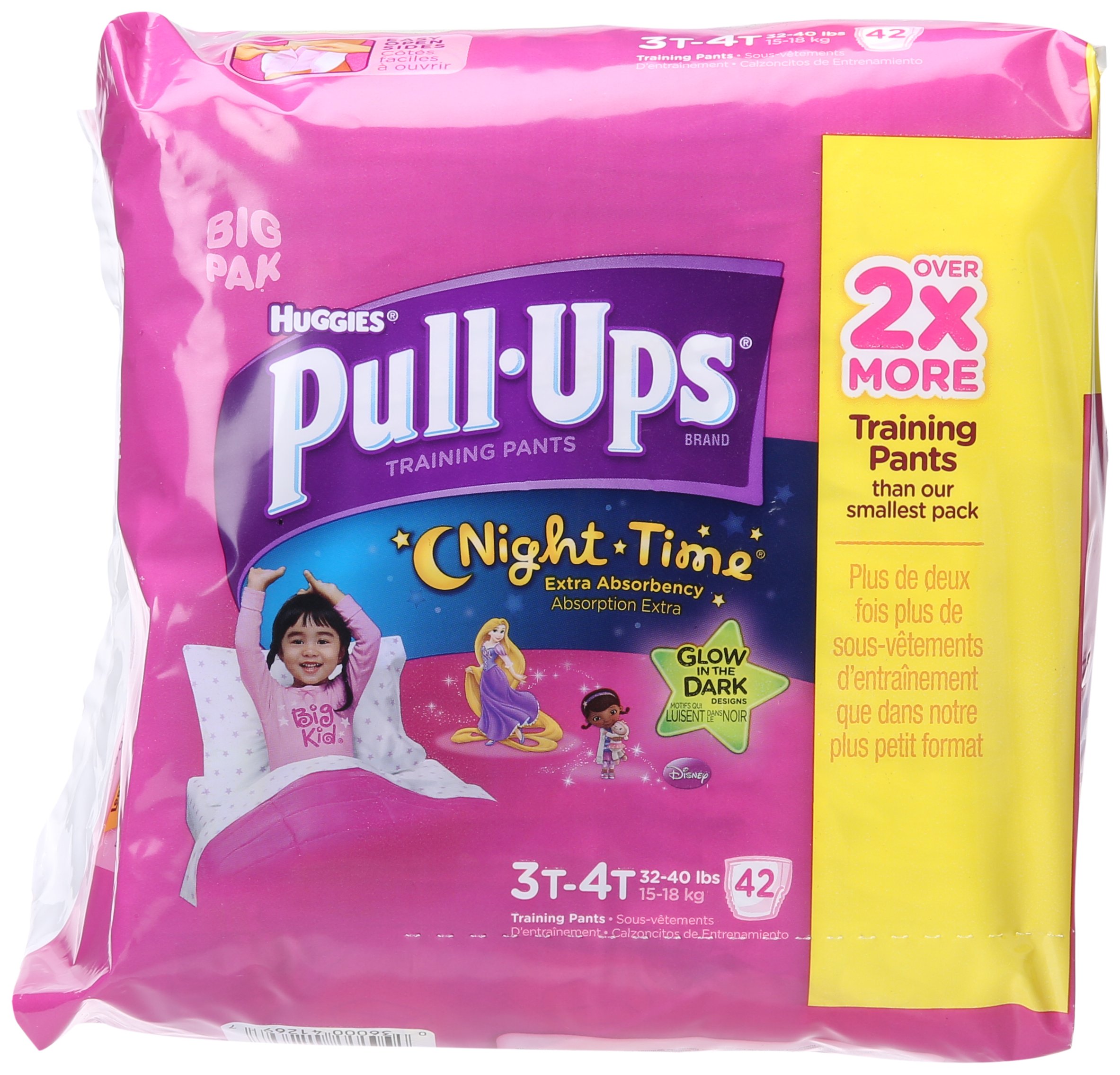 Pull-Ups Training Pants, Night*Time for Girls 3T-4T