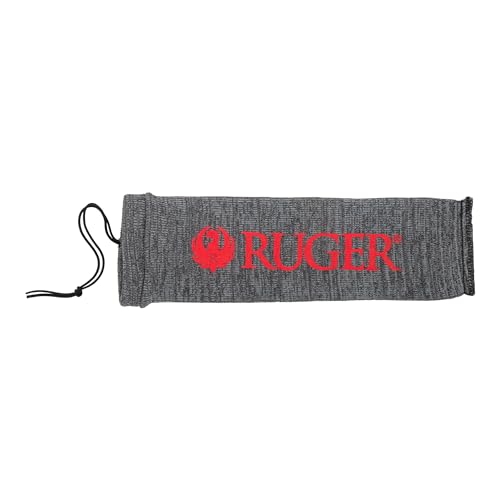Allen Company Ruger Silicone Treated Knit Handgun Sock, Gray, 14" (27133)