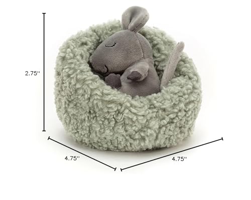 Jellycat Hibernating Mouse Stuffed Animal, 5 inches | Mouse Plush Toy | Classic Children's Gift