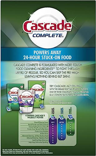 Cascade Complete Powder Dishwasher Detergent, Fresh Scent, 75 oz, White