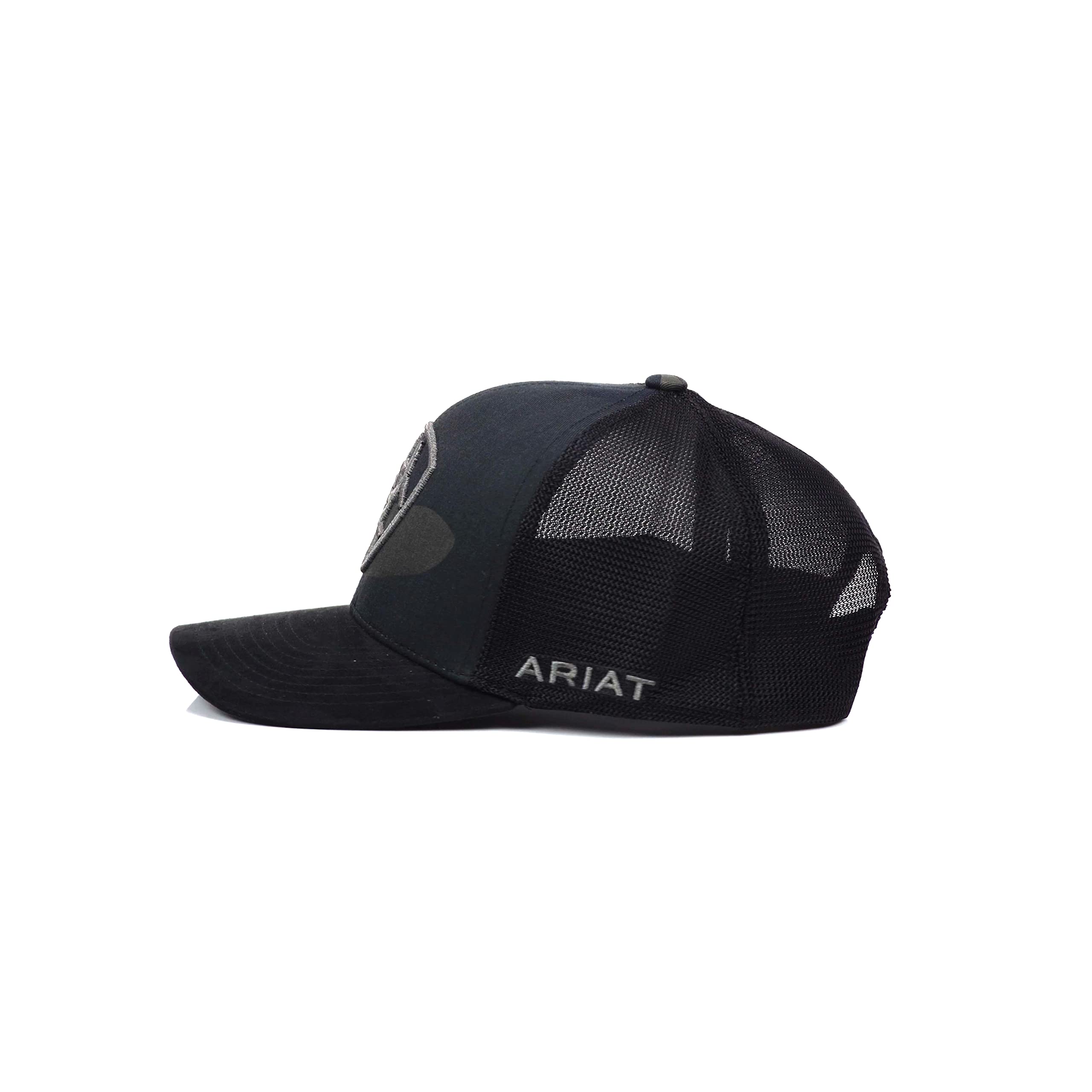 ARIAT Men's Black Camo Snapback Embroidered Shield Logo Cap