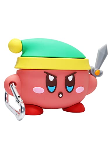 Case Design for Apple AirPods Pro Case Adorable Cartoon Cover Silicone Shockproof 3D Monster Cute Kawaii Protective Case Anti-Fall Case for Airpod Pro Case with Carabiner Ring