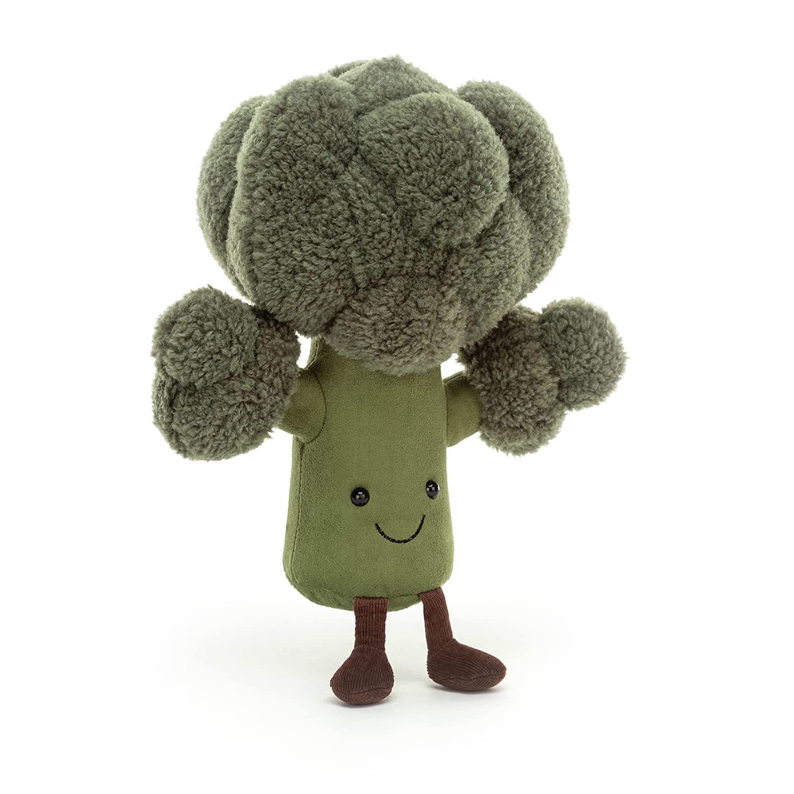 Jellycat Amuseables Broccoli Stuffed Toy, 10 inches | Vegetable Plush | Fun Gift Idea