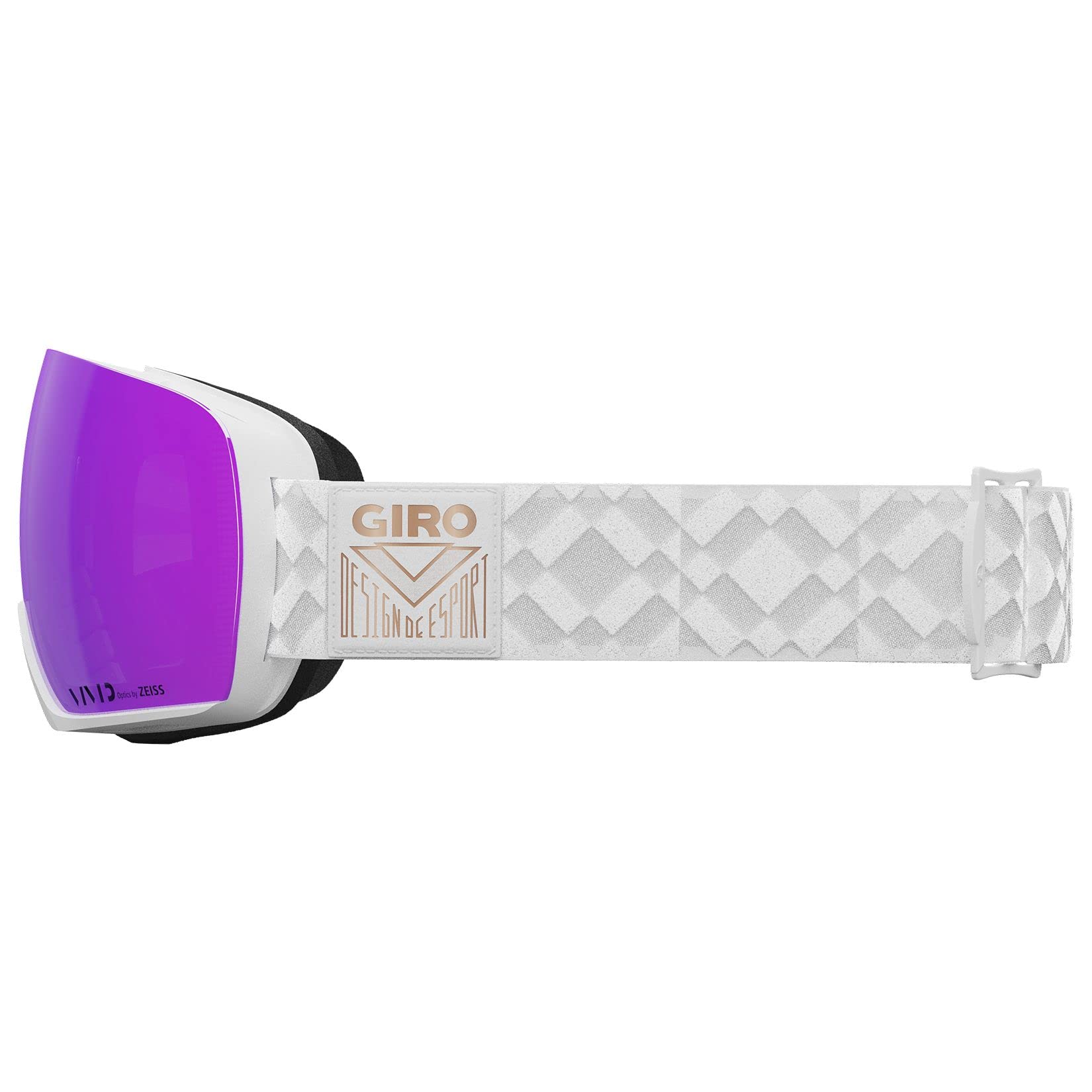 Giro Lusi Ski Goggles - Snowboard Goggles for Women - White Limitless Strap with Vivid Pink/Vivid Infrared Lenses