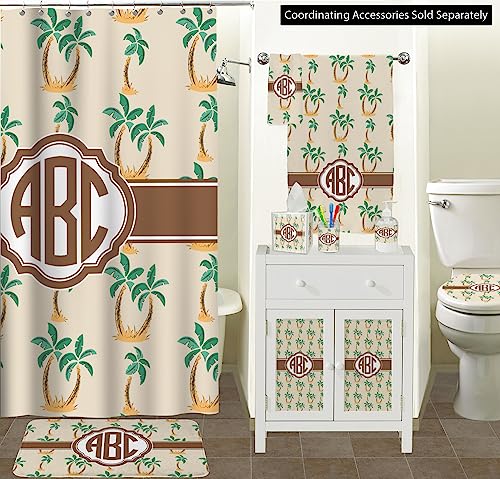RNK Shops Palm Trees Waste Basket - Double Sided (White) (Personalized)