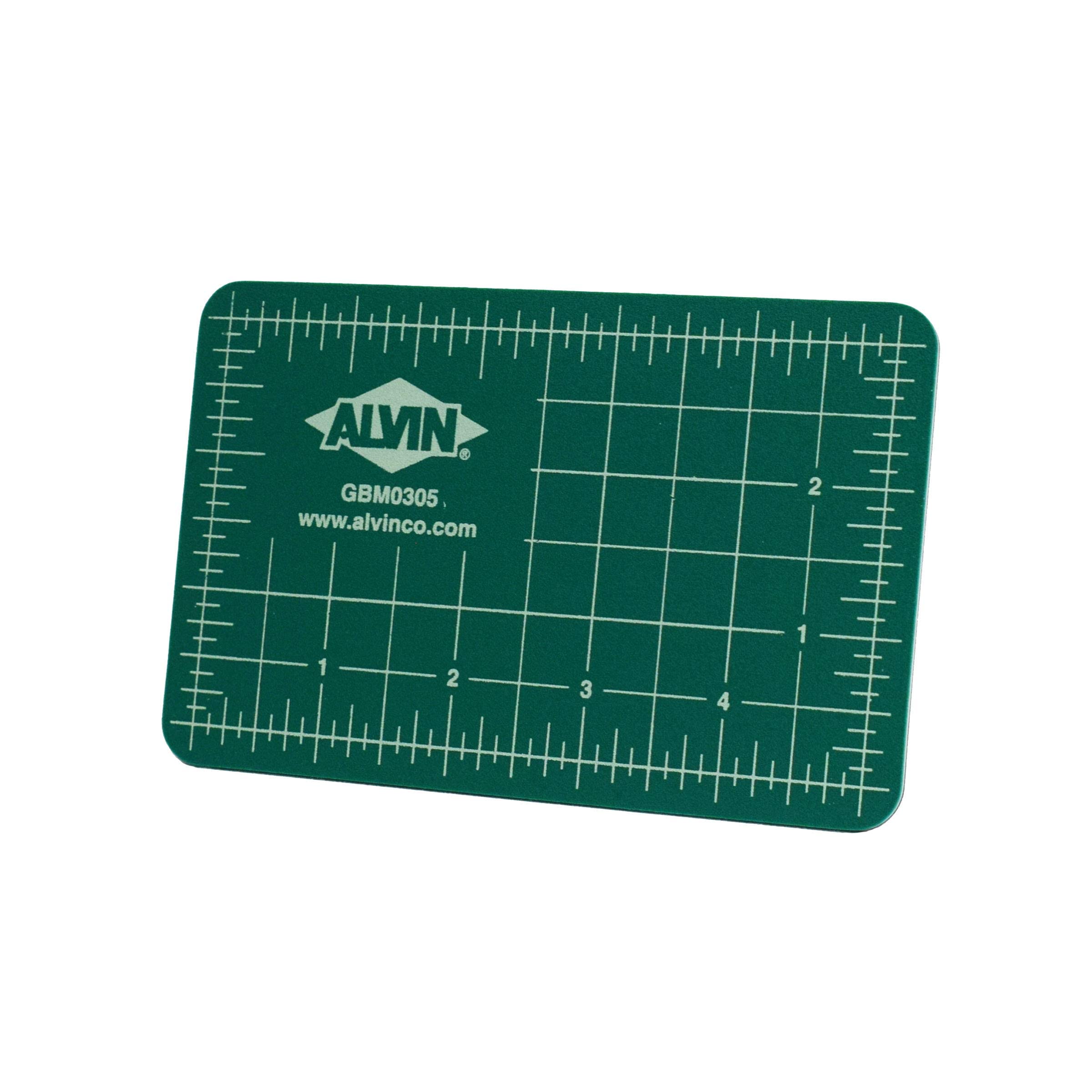 ALVIN GBM Series Professional Self-Healing Cutting Mat, Green/Black Double-Sided, Rotary Cutting Board for Crafts, Sewing, Fabric - 3.5 x 5.5 inches