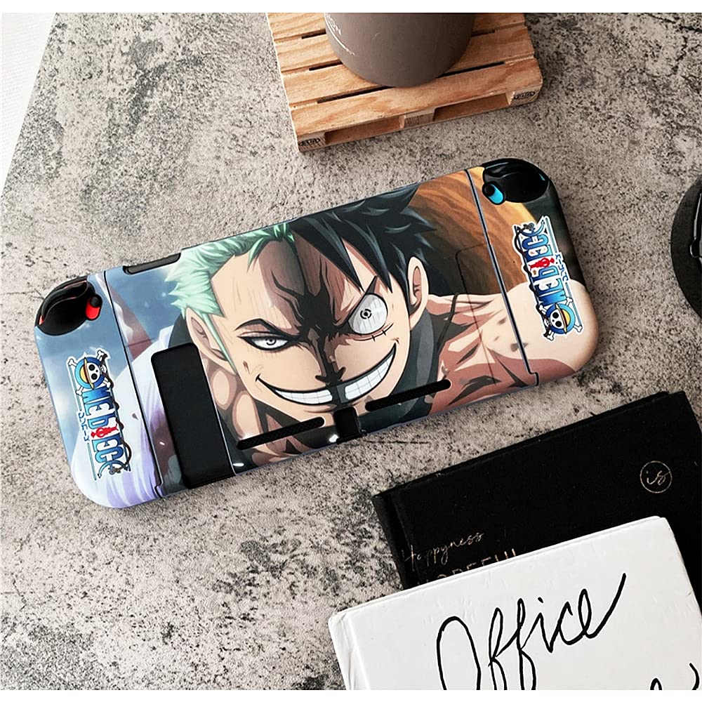 Kooku Luuly Zoro Protective Case for Switch Anime Cute Soft TPU Case Cover for Handheld Video Game Controller for Nintendo Switc ith Shock Absorption and Anti-Scratch (Zoro)