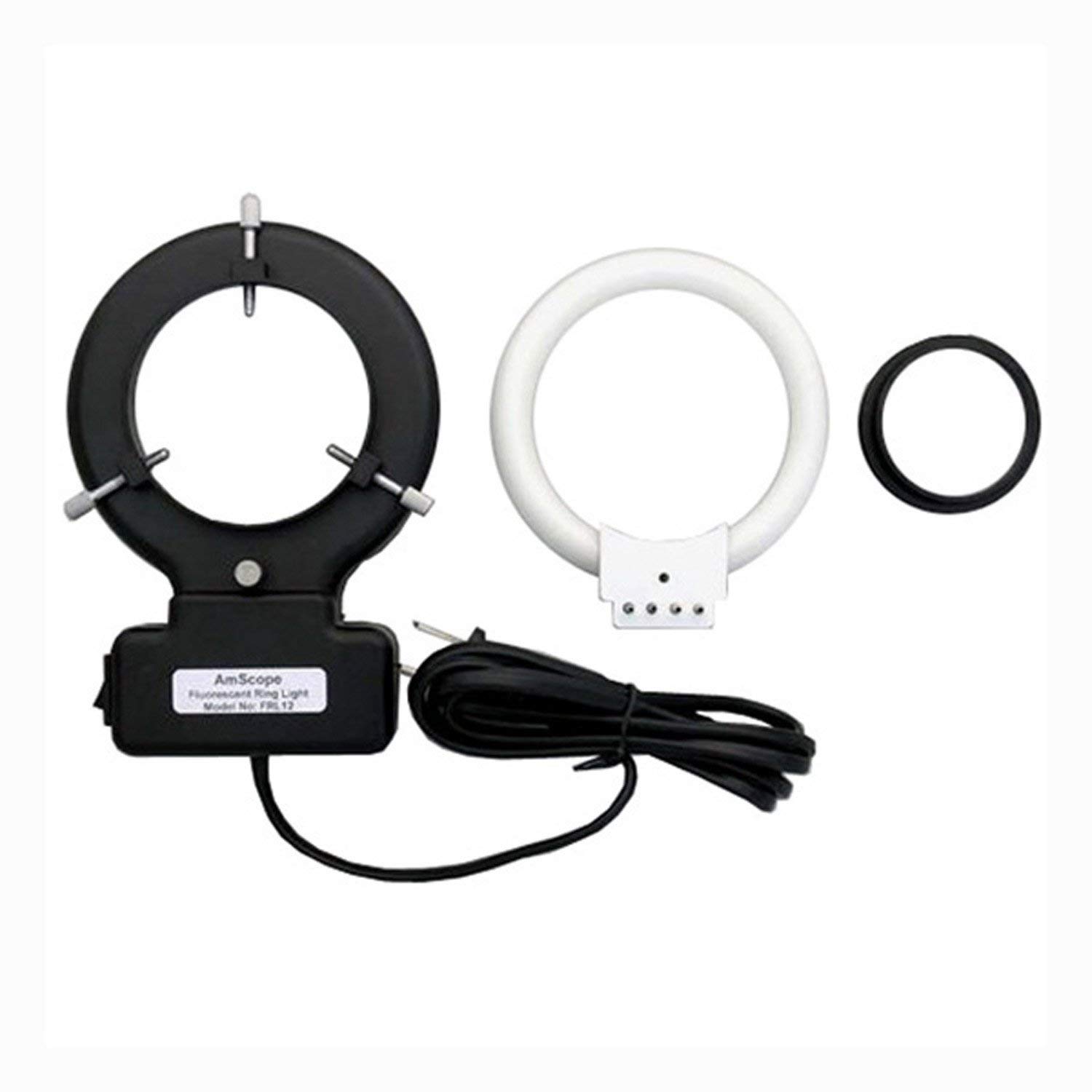 AmScope FRL12-A 12W Microscope Fluorescent Ring Light + Adapter