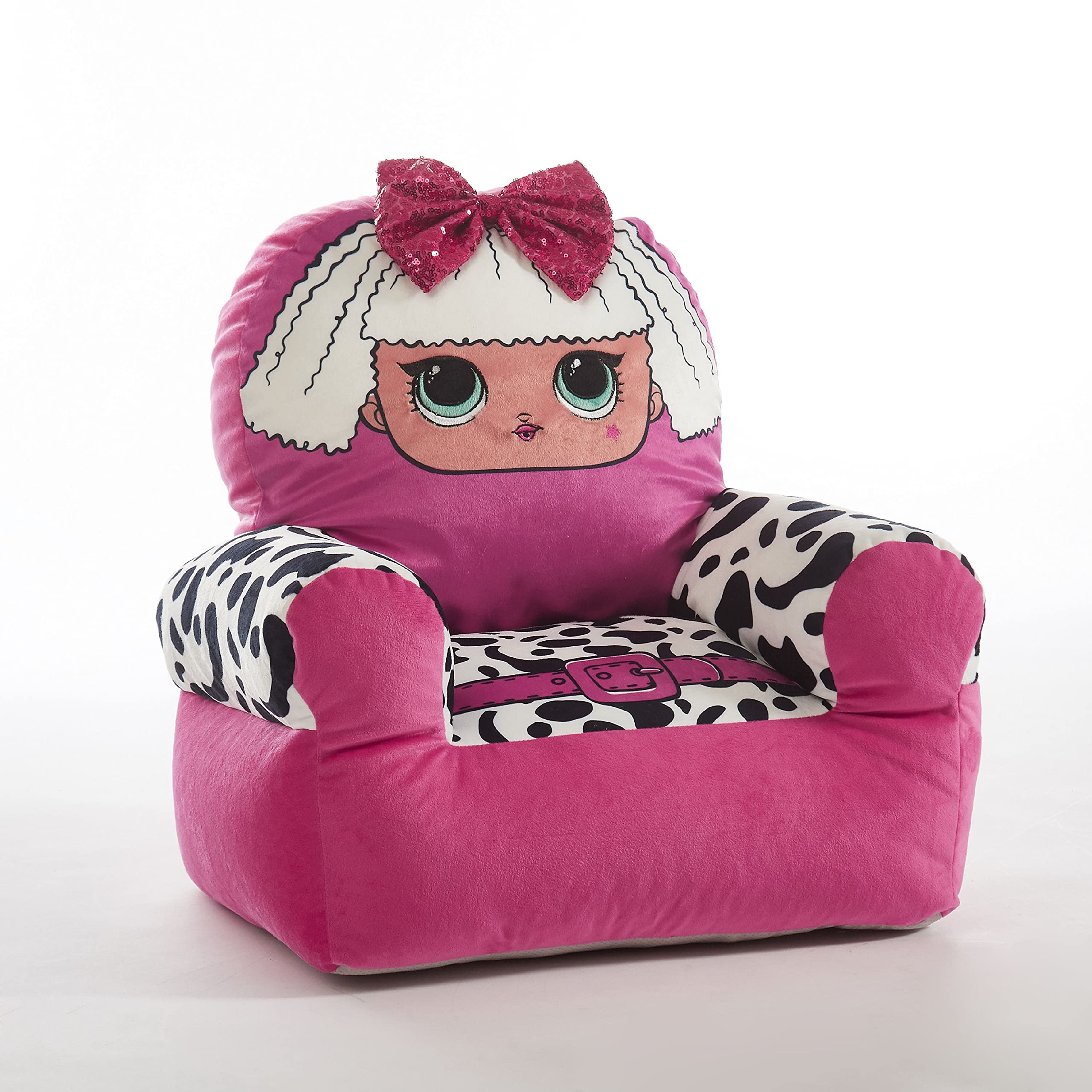 Idea Nuova LOL Surprise Plush Toddler Bean Bag Sofa Chair, Large