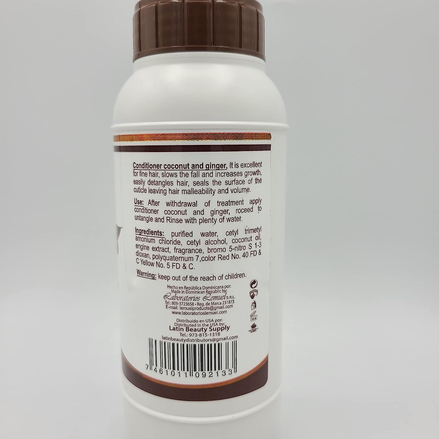 Lemuel Leche Cabra Coconut and Ginger Conditioner For Hair Loss 20oz