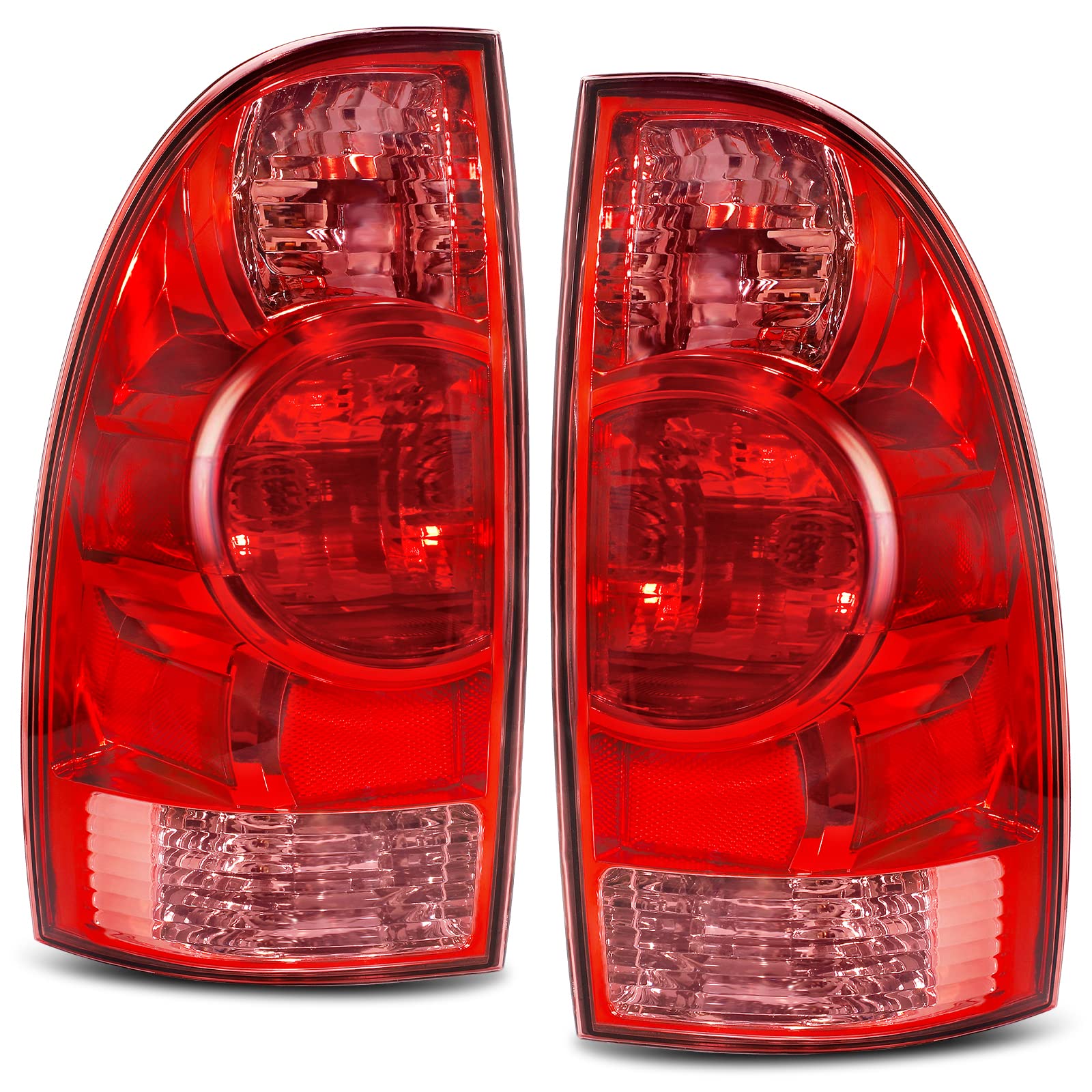 ALZIRIA Tail Light Rear Lamp Compatible With 2005 2006 2007 2008 2009 2010 2011 2012 2013 2014 2015 05 06 07 08 09 10 11 12 13 14 15 Toyota Tacoma Brake Light Driver Side And Passenger Side