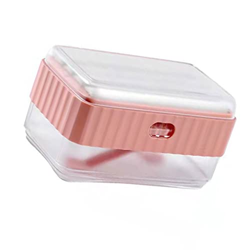 Airshi Tray, Plastic Multifunctional Lathering Box for Hotel (Pink)