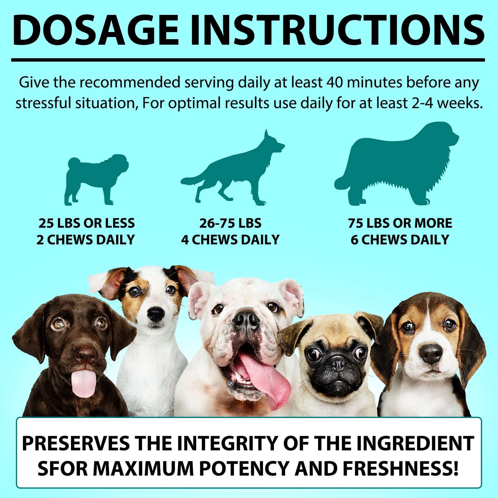 Bieyoc Calming Chews for Dogs - Natural Stress and Anxiety Relief, 150 Soft Dog Calming Chews Help Dog Anxiety Relief. (Peking Duck)