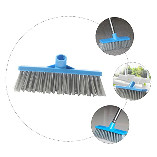Asakkura 1pc Brooms Multi-Purpose Deck Broom Heavy Rough Indoor Premium Swimming Surface Tile Wall Cleaning Long Stiff Brush Soft for Sweeper Plastic Tub Bristles Floors Accessory