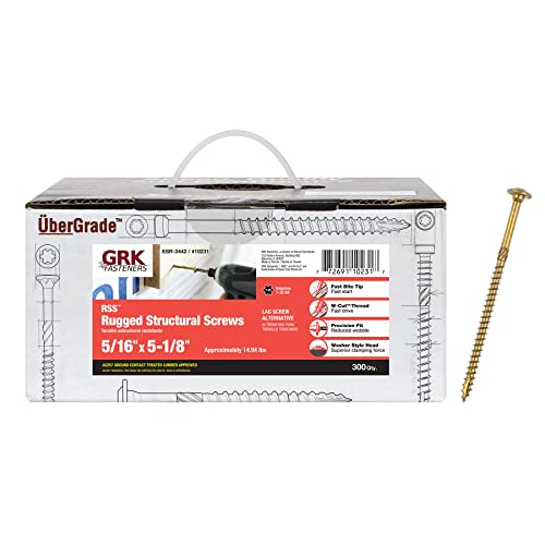GRK Fasteners-10231 772691102317 RSS Bulk 5/16-Inch by 5-1/8-Inch Screw, No Size, Gold