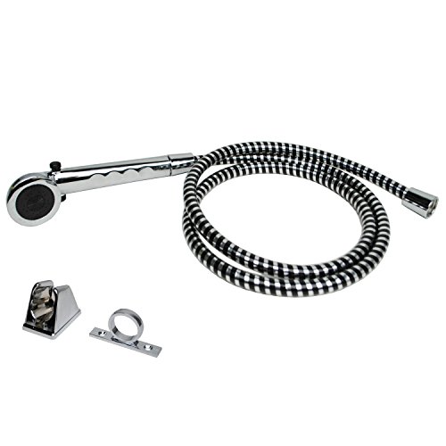 Builders Shoppe 2009CP/4120CP Motorhome Non-Metallic RV Diverter Lavatory Faucet with Hand Held Shower Set, Chrome Finish