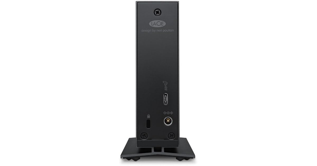 LaCie d2 Professional, 10TB, External Hard Drive Desktop, Thunderbolt 3 USB-C, 7200 RPM Enterprise Class Drives, for Mac and PC Desktop, 1 Month Adobe CC, 5 Year Rescue Services (STHA10000800)