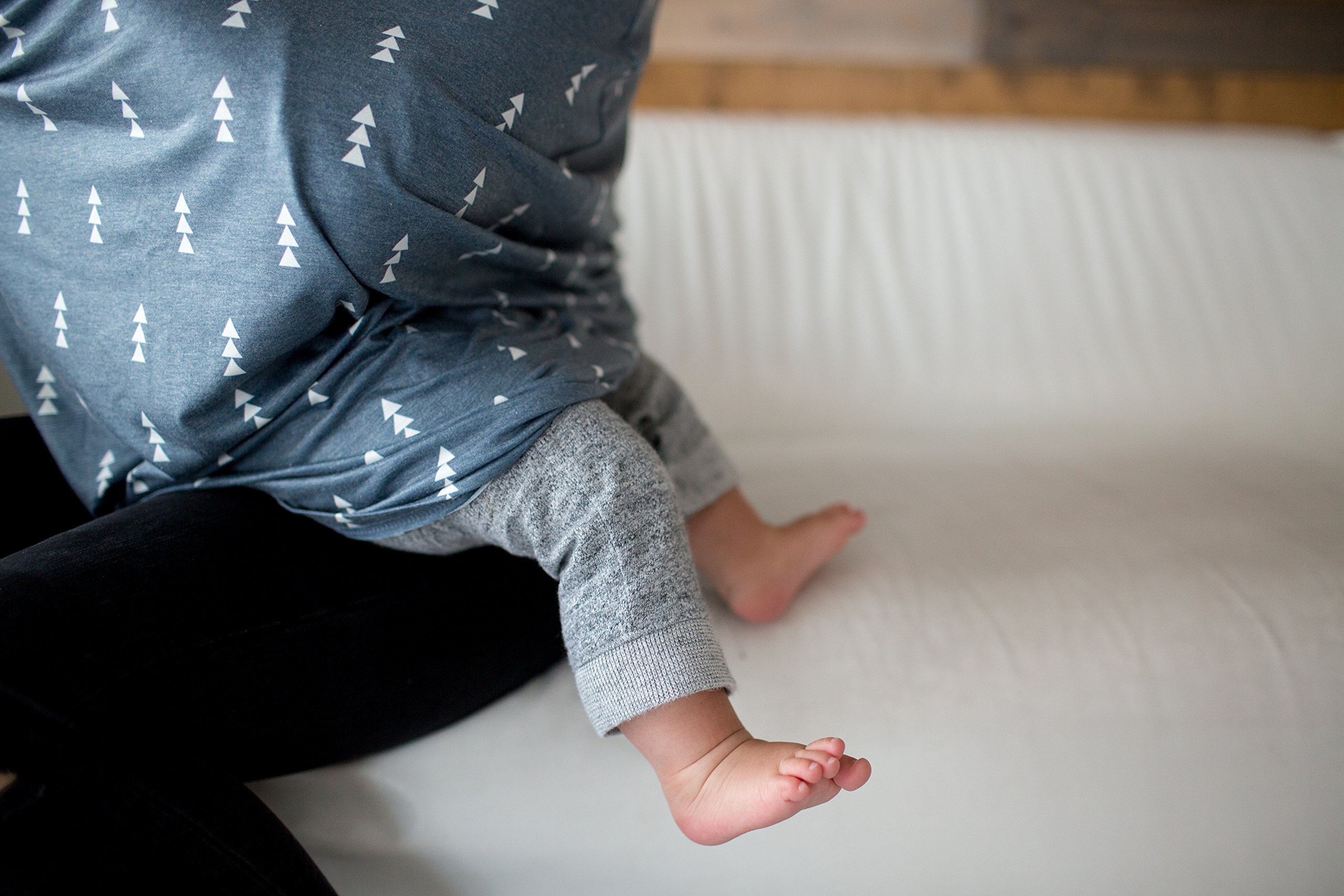 Baby Car Seat Cover Canopy and Nursing Cover Multi-Use Stretchy 5 in 1 Gift "North" by Copper Pearl