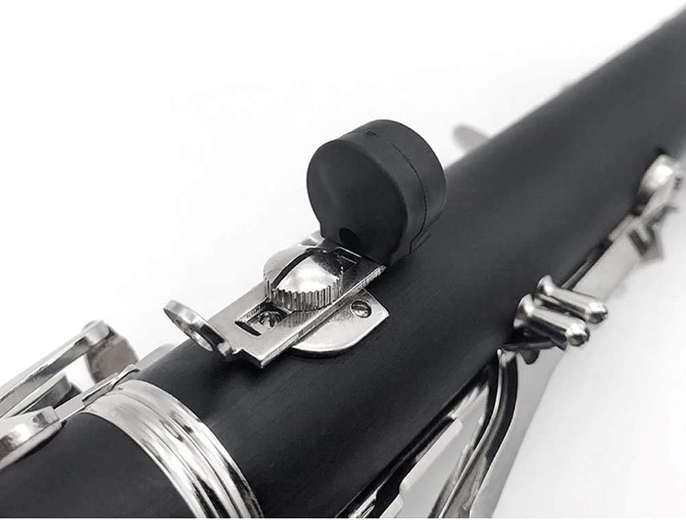 Jiayouy Adjustable Oboe & Clarinet Copper Thumb Finger Rest with 2pcs Rubber Cushion Fit for Clarinet Woodwind Instrument