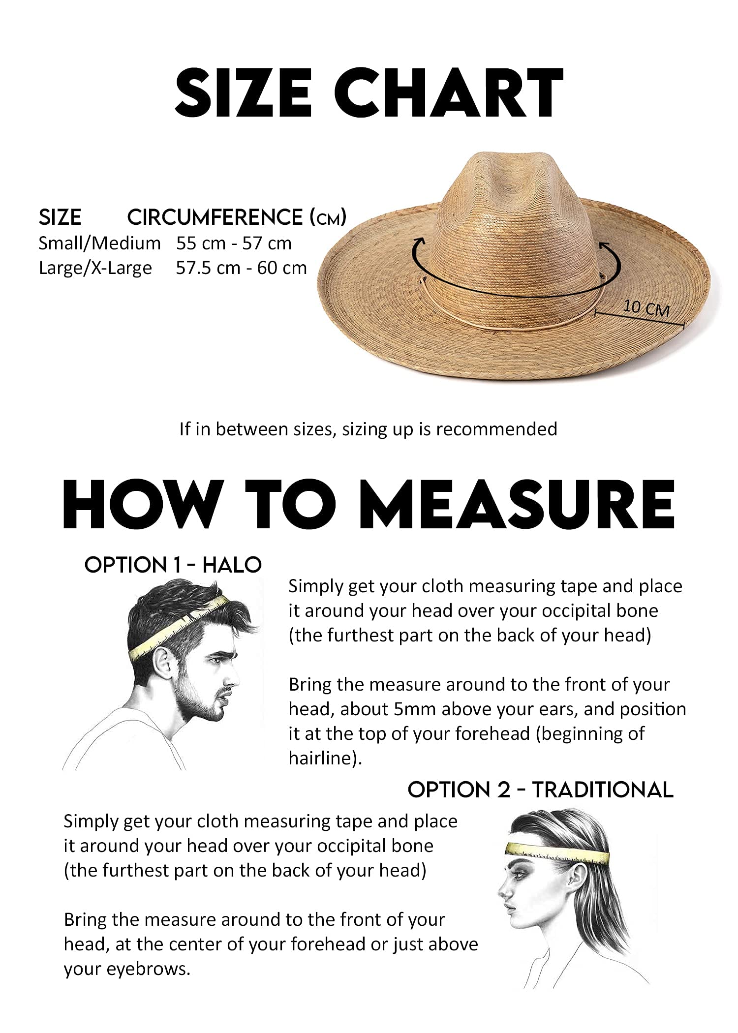 Lack of Color Women's Western Desert Palma Straw Hat (Natural, Large/X-Large)