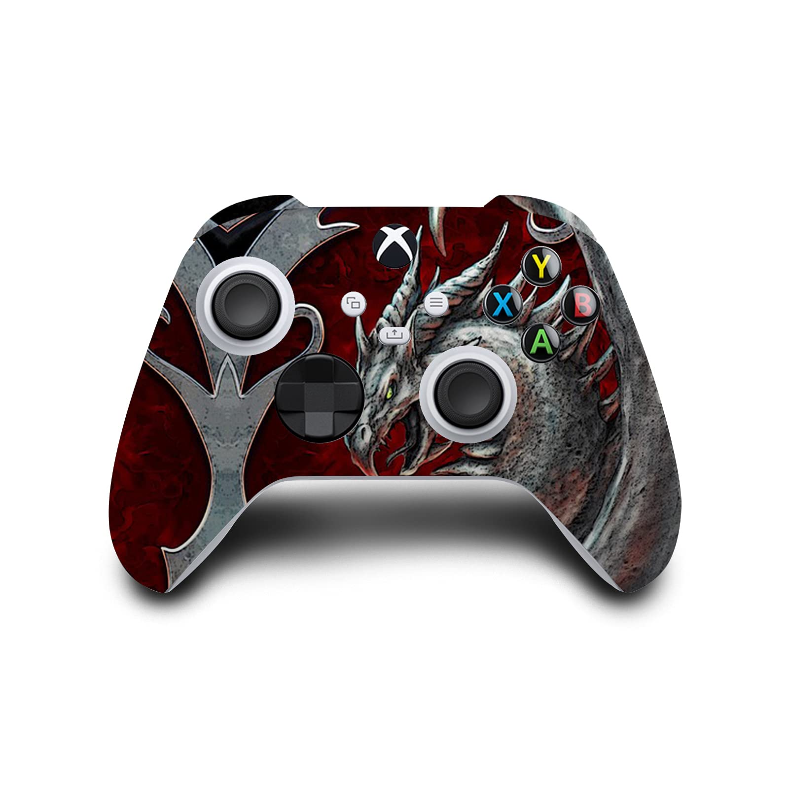 Head Case Designs Officially Licensed Christos Karapanos Talisman Silver Art Mix Vinyl Sticker Gaming Skin Decal Cover Compatible With Xbox Series S Console and Controller Bundle