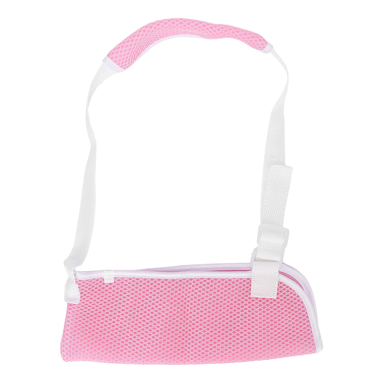 Arm Sling, Breathable Mesh Arm Sling Elbow Stabilizer with Adjustable Strap for Broken Arm, Wrist, Elbow, Shoulder Injury, Fracture, Sprain (Pink)(Large)