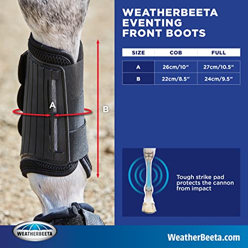 Weatherbeeta Eventing Front Boots, Black, Full