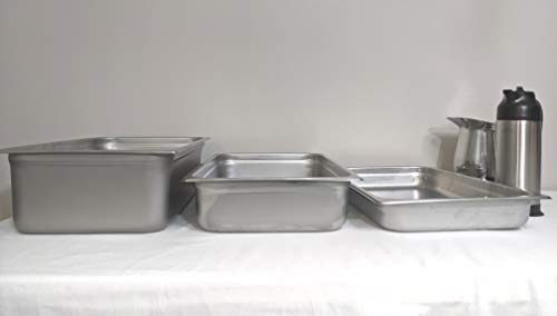Update International (SPH-504) Half-Size, Anti-Jam Steam Table Pan, 4" Deep