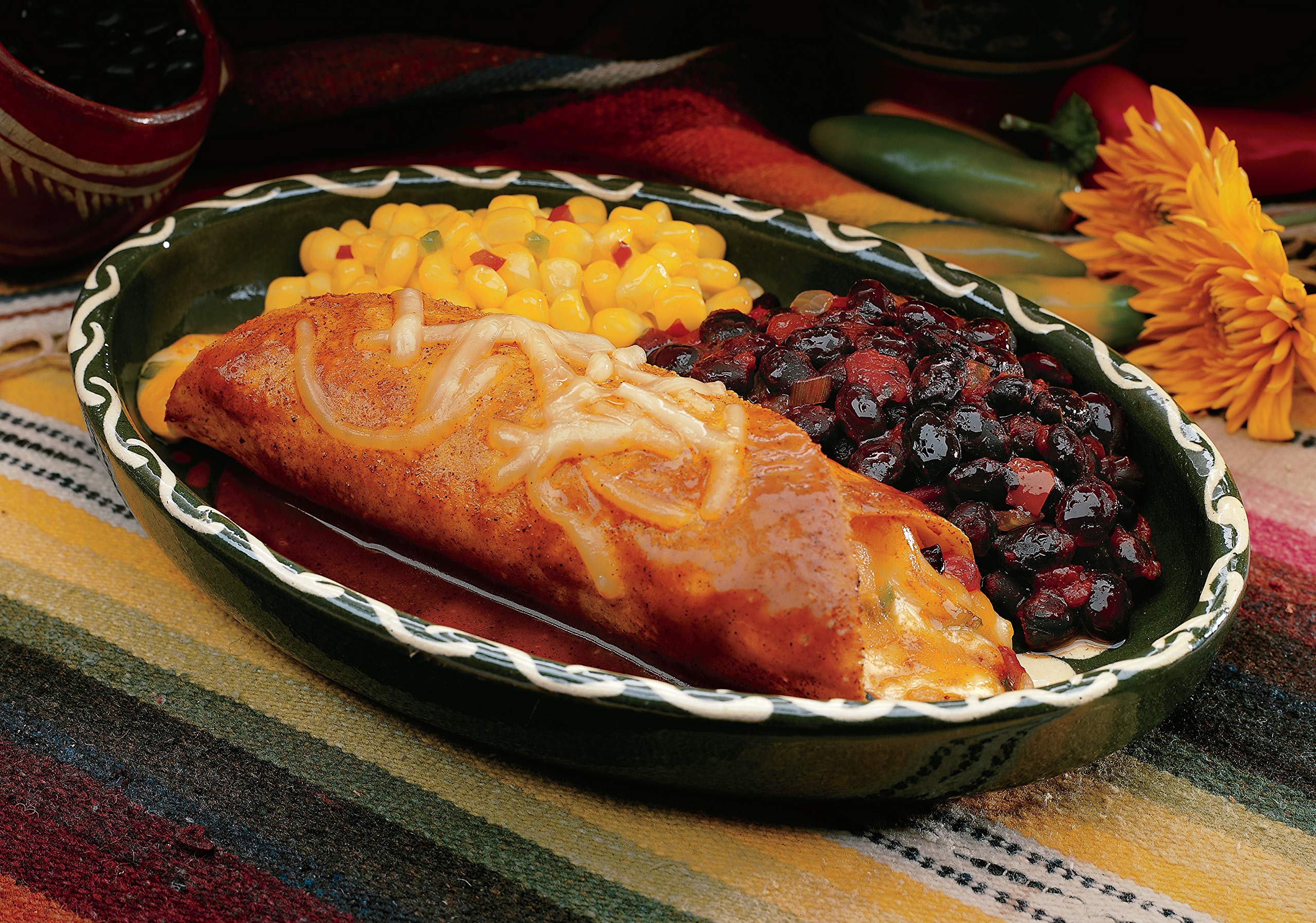 Amy's Frozen Meals, Cheese Enchilada, Made With Organic Black Beans and Corn, Gluten Free Microwave Meals, 9 Oz