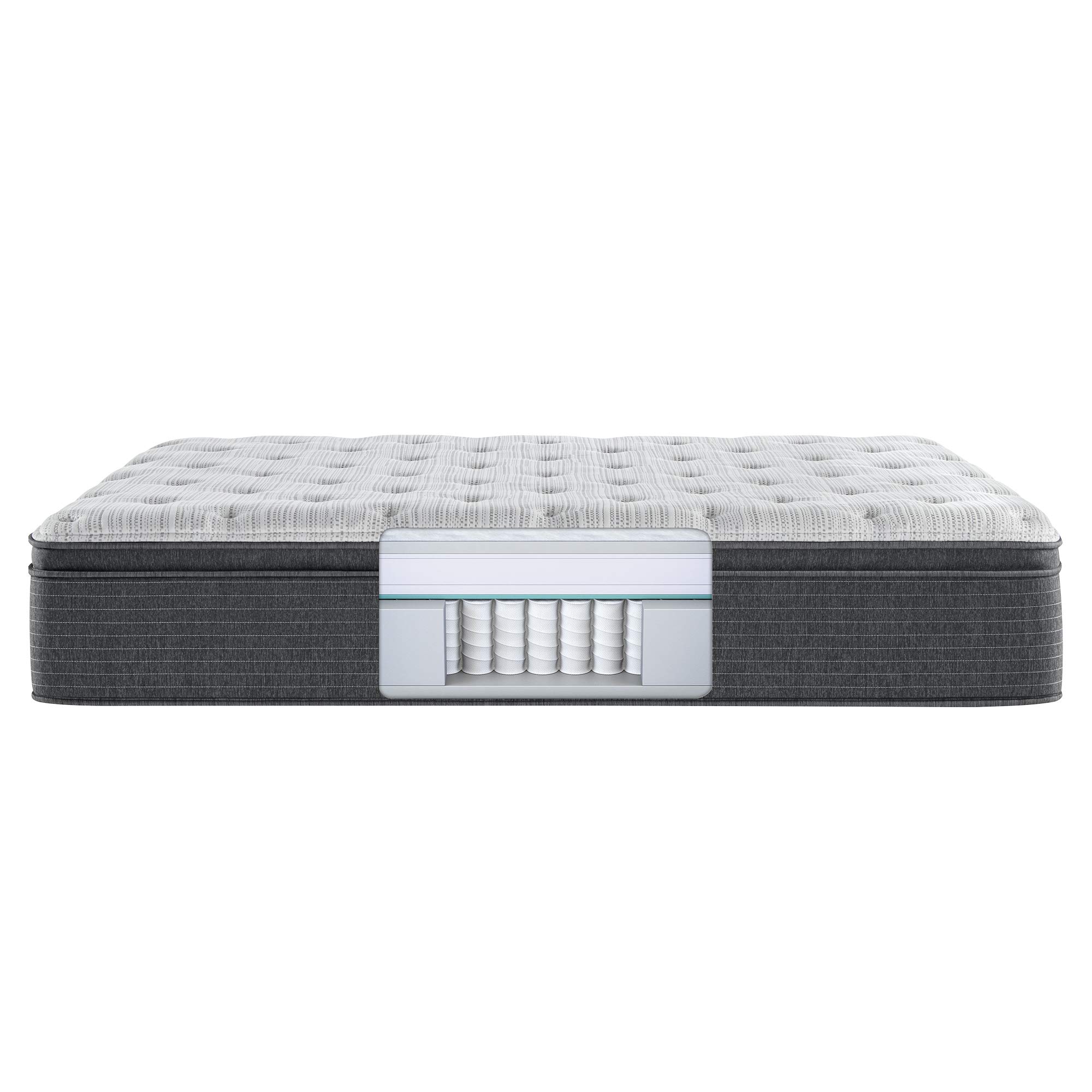 Beautyrest Silver BRS900 15 inch Plush Pillow Top Mattress, Full, Mattress Only