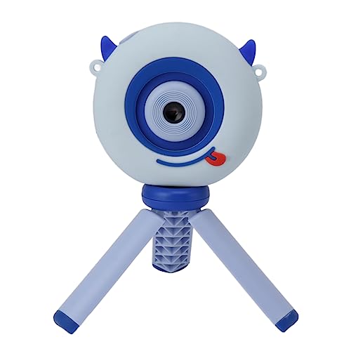AMONIDA Kids Selfie Camera, Cute Protective Case Portable Digital Camera Toy 32GB Memory Card for Birthday Gift (Blue)