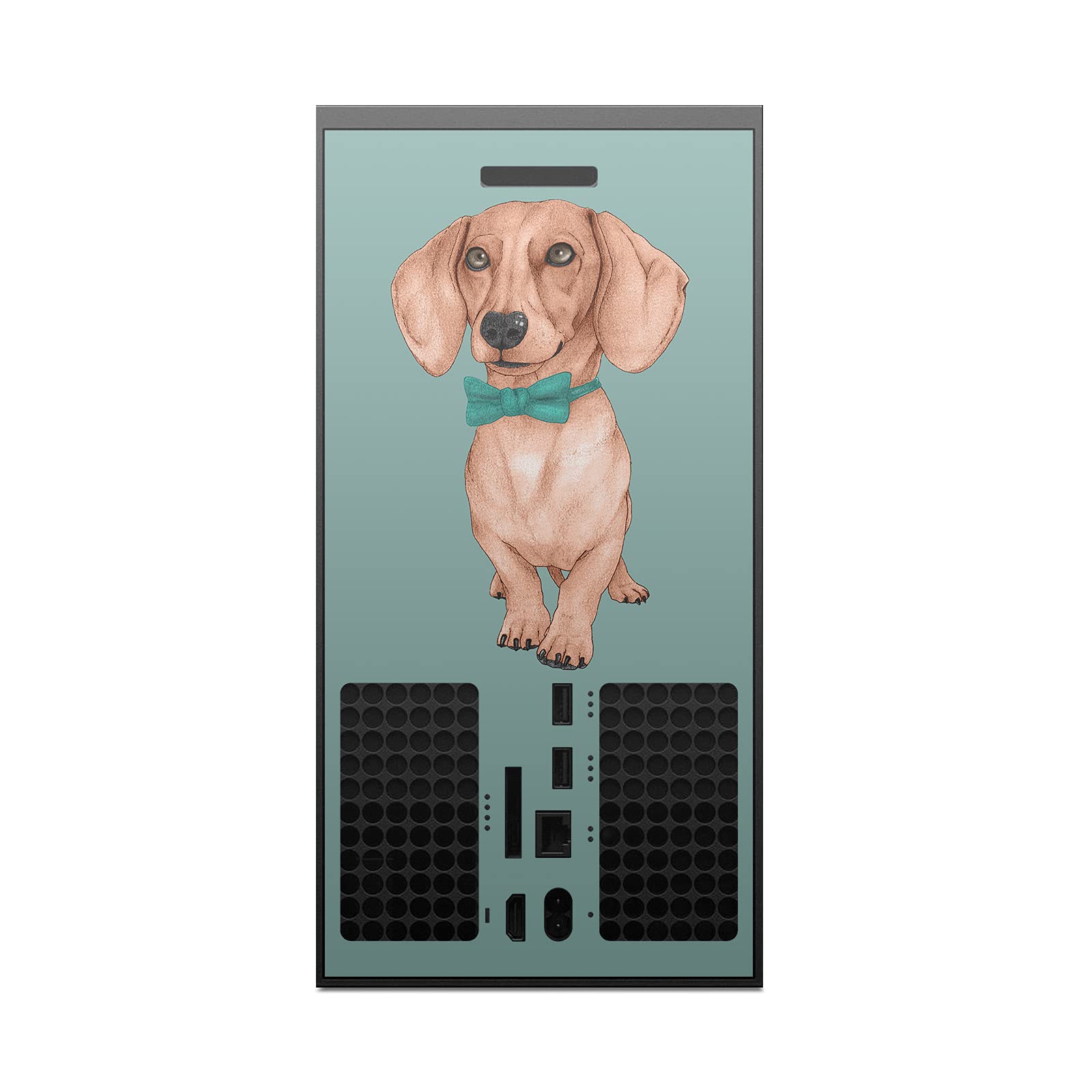 Head Case Designs Officially Licensed Barruf Dachshund, The Wiener Art Mix Vinyl Sticker Gaming Skin Decal Cover Compatible With Xbox Series X Console