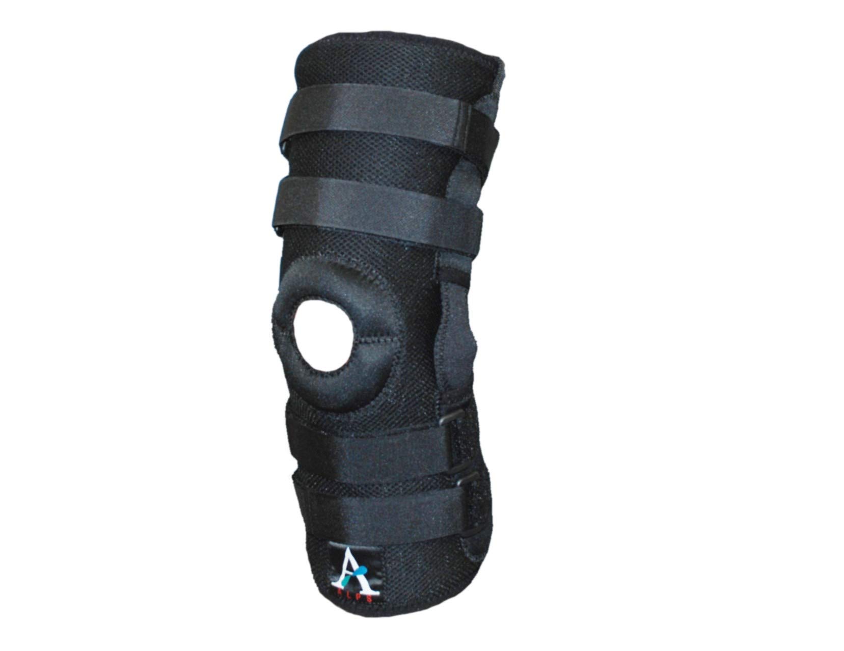 ALPS Coolfit Extended Knee Brace, Prevent or Reduce Severity of Knee Injury, Soft and Breathable, Pull On with Adjustable Hinges, X-Large Size
