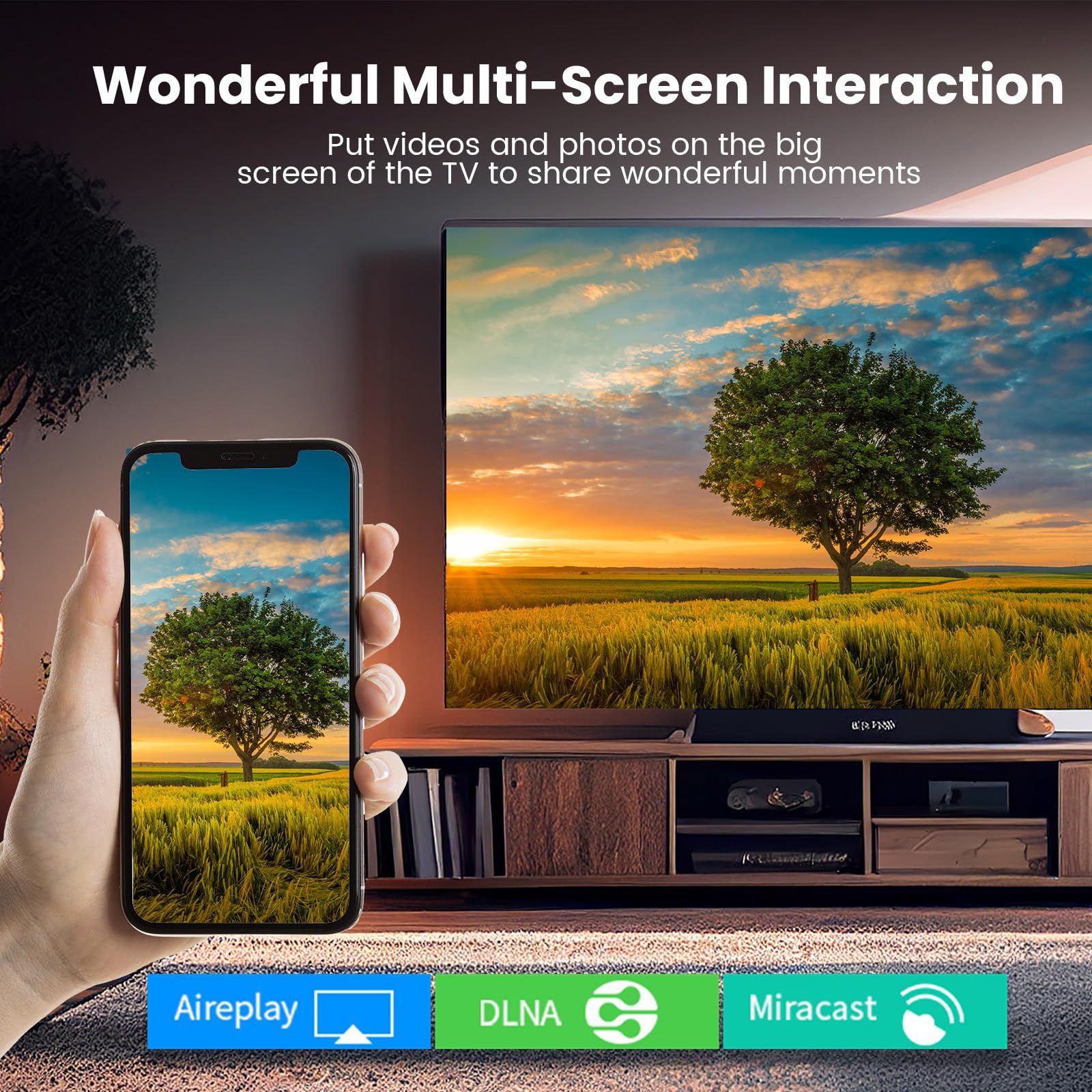 Android TV Box 13.0 4GB RAM 64GB ROM RK3528 WiFi 6 Smart TV Box RGB Light Set Top Box BT5.0 Ultra HD 1080P 4K 8K HLG Mode HDR10+ WiFi 6 USB 3.0 Android Box with Mini Wireless Backlit Keyboard
