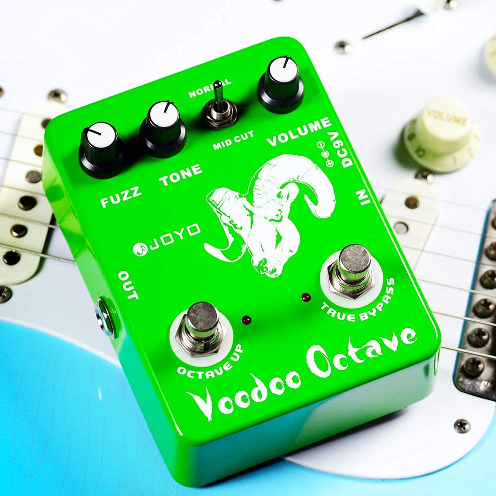 JOYO JF-12 Octave Germanium 60's Fuzz Pedal Bundle with DC 9V Pedal Power Supply (800mA -1A) AC Adapter