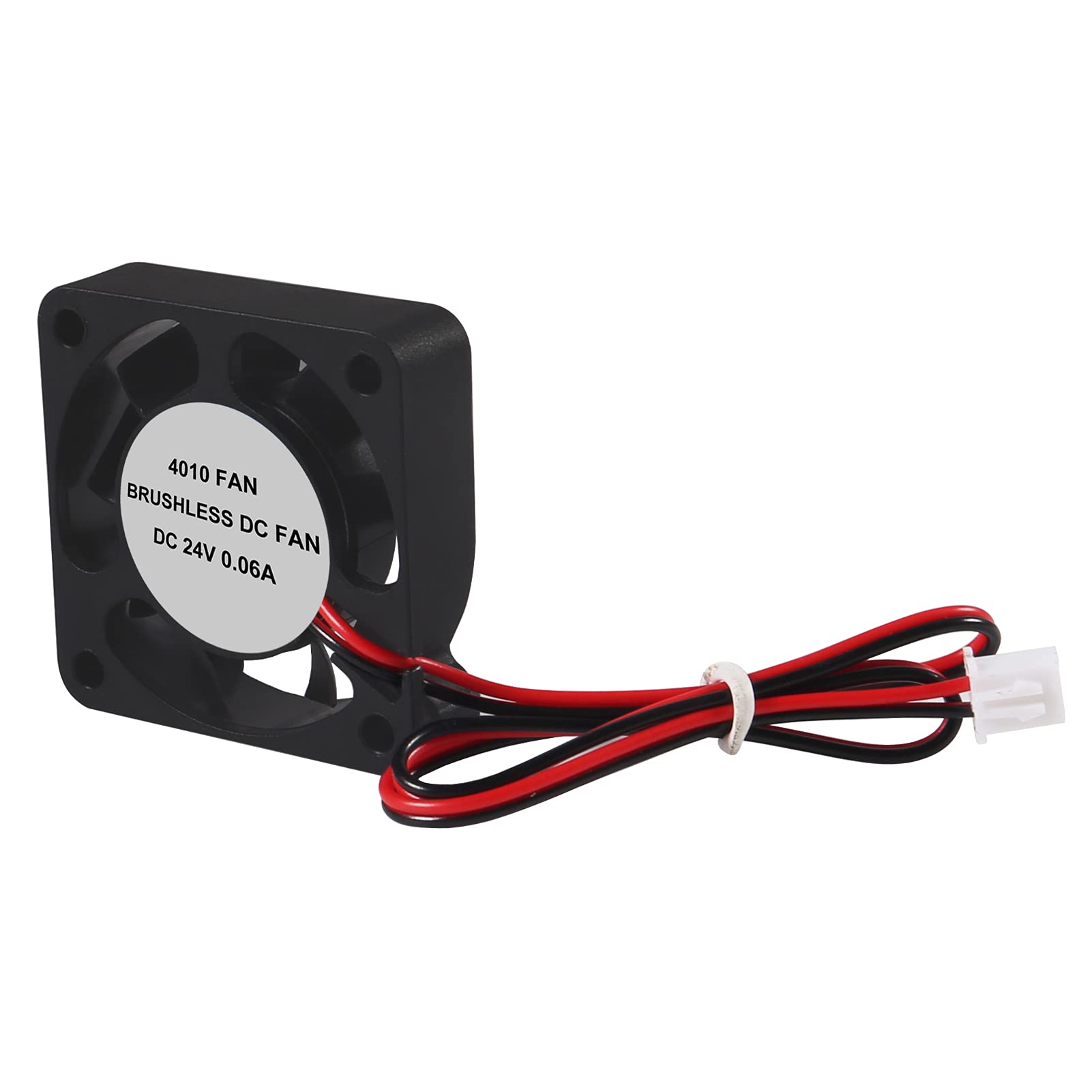 AITRIP 2pcs 3D Printer 40mm Fan 24V DC, 4010 Cooling Fan Sleeve Bearing Brushless 2 pin 40x40x10mm for 3D Printer, DVR and Other Small Appliances Series Repair