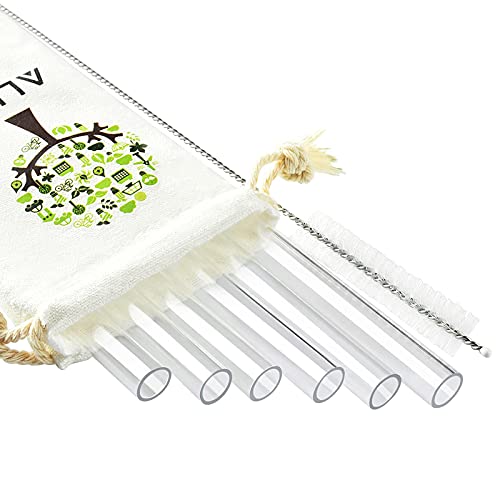 ALINK 10 Tritan Reusable Straws + 6 Tritan Smoothie Straws