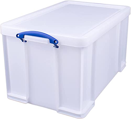 Really Useful Plastic Storage Box 84 Litre White Strong