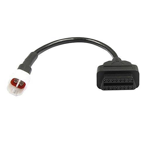 Aidixun Motorcycle Diagnostic Tool, 4pin to OBD2 Cable Diagnostic CANBUS Cable Compatible for Yamaha Motorcycle Bike ATV…