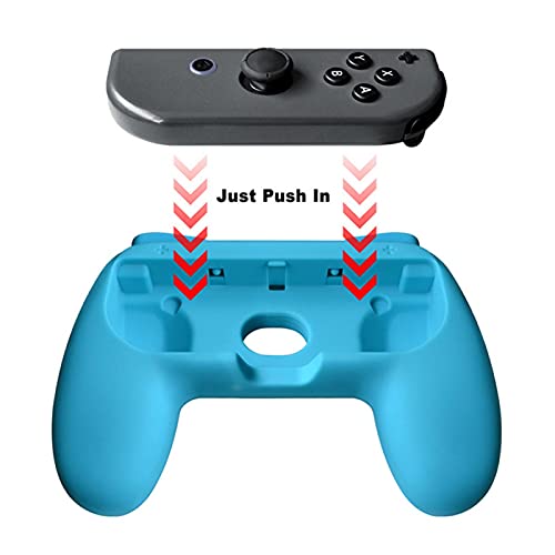 Joypad Protective Skin, Games Grips Exquisite Workmanship for Reduce Fatigue for Long‑Term Use(Red + Blue 2 Packs)