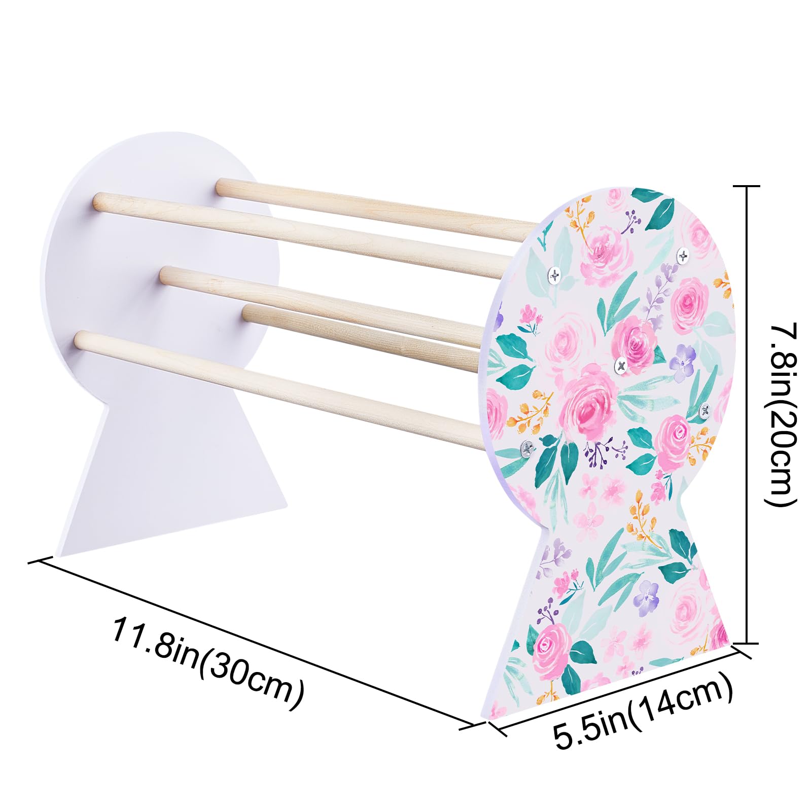 Basumee Headband Holder and Organizer for Hair Accessories - Display and Storage for Girls' Hair Hoops, Headbands, Home Decor